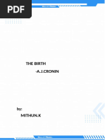 Birth Summary, Explanation, Word Meanings Class 11 | PDF