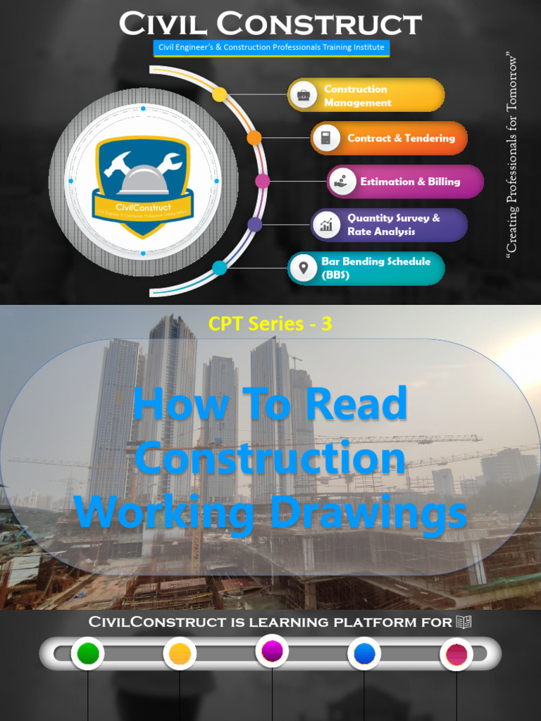 CPT Series 3 Drawing Reading Course by CivilConstruct | PDF | Stairs ...