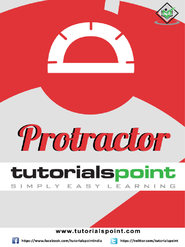 Protractor Guide | PDF | Selenium (Software) | Angular Js Protractor Guide | PDF | Selenium (Software) | Angular Js