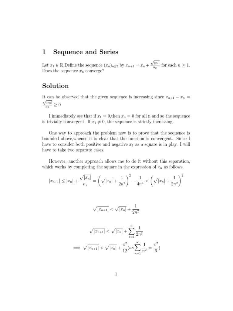 Task 3 Sequence and Series | PDF