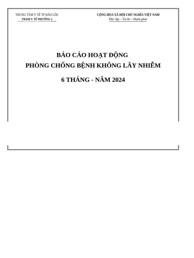 BC NCD 2024 (6M) - P2 | PDF