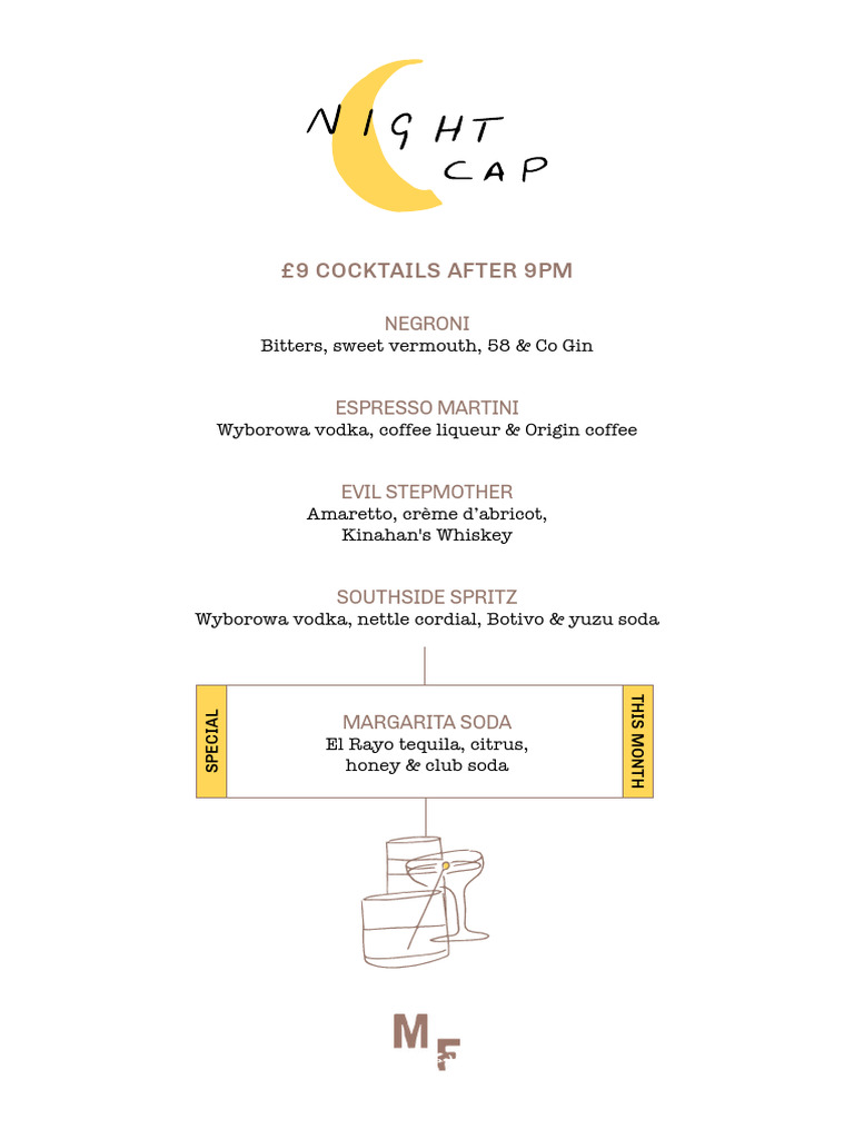 £9 Cocktails for Night Owls | PDF