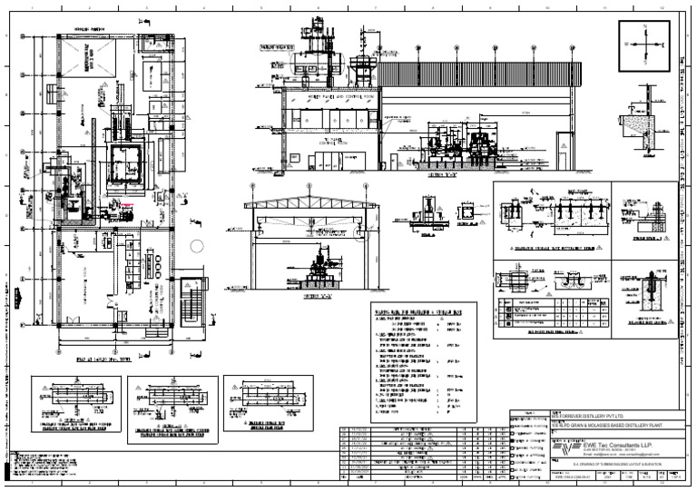 EWE-1186-A-C046-09-A1-GA DRAWING OF TURBINE BUILDING LAYOUT & ELEVATION ...
