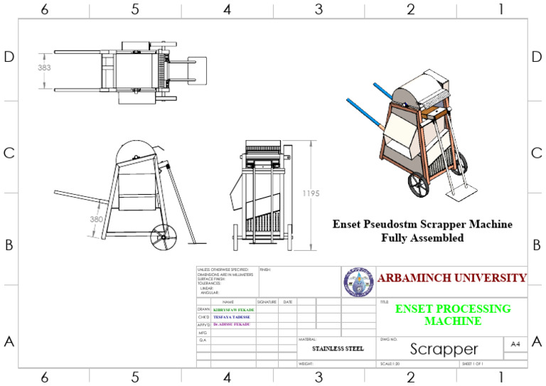 Scrapper | PDF | Mechanical Engineering | Secondary Sector Of The Economy