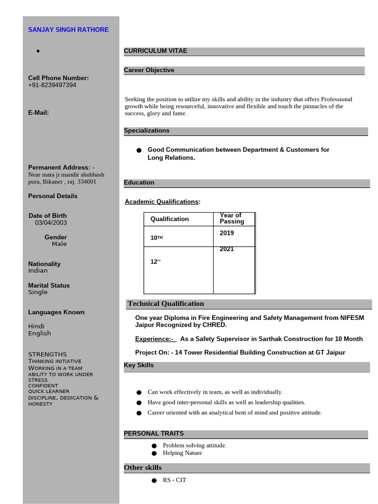 Sanjay Singh Rathore | PDF