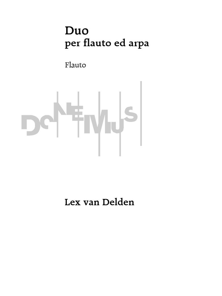 Flauto Van Delden | PDF