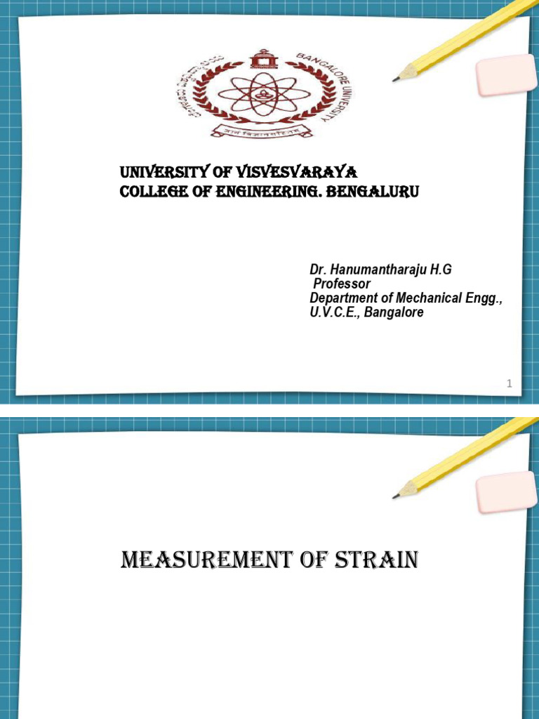 Strain Measurement Unit 3 1 | PDF | Deformation (Engineering ...