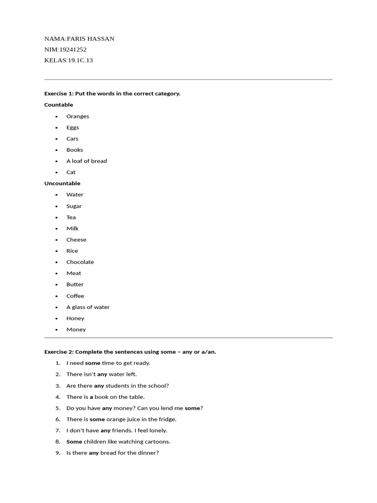 B Inggirs Tugas I Faris Hassan | PDF