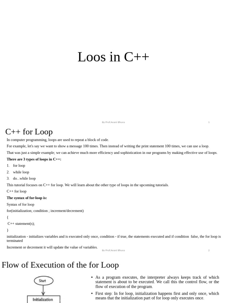 Unit-2_for_while_do-while_Loops_Y5yLMCrONX (1) | PDF | Control Flow | Computer Programming