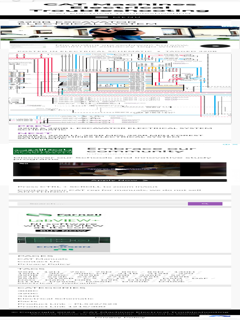 320b Excavator Electrical System Cat Machines Electrical Troubleshooting 3 | PDF | Manufactured ...