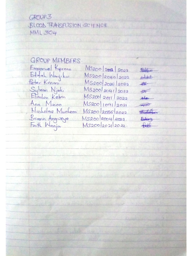 Blood Transfusion Science Group 3 | PDF