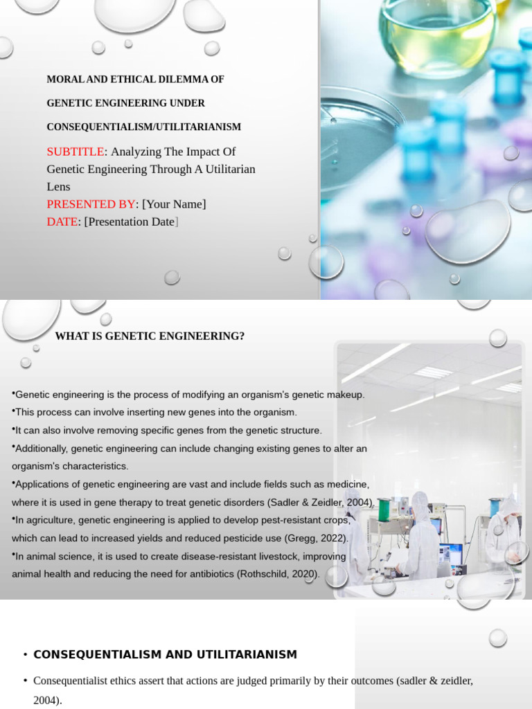 Moral and Ethical Dilemma of Genetic Engineering Under | PDF | Genetic ...