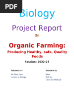 Biology Project File - Organic Farming | PDF