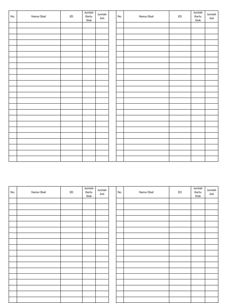 lembar stok opname | PDF