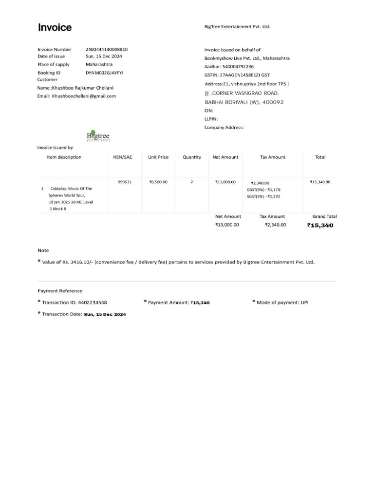 Rajkumar PDF Invoice | PDF