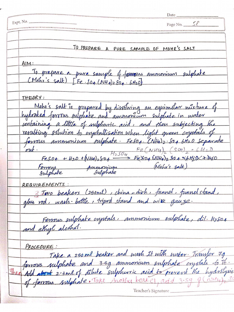 chemistry record | PDF