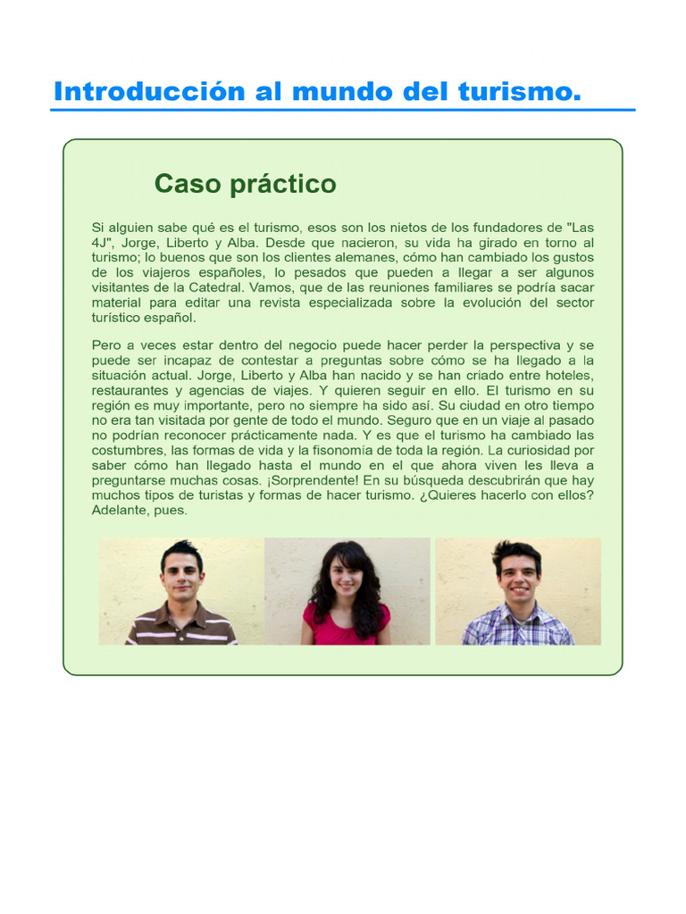 TEMA 1.Introducción Al Mundo Del Turismo. | PDF