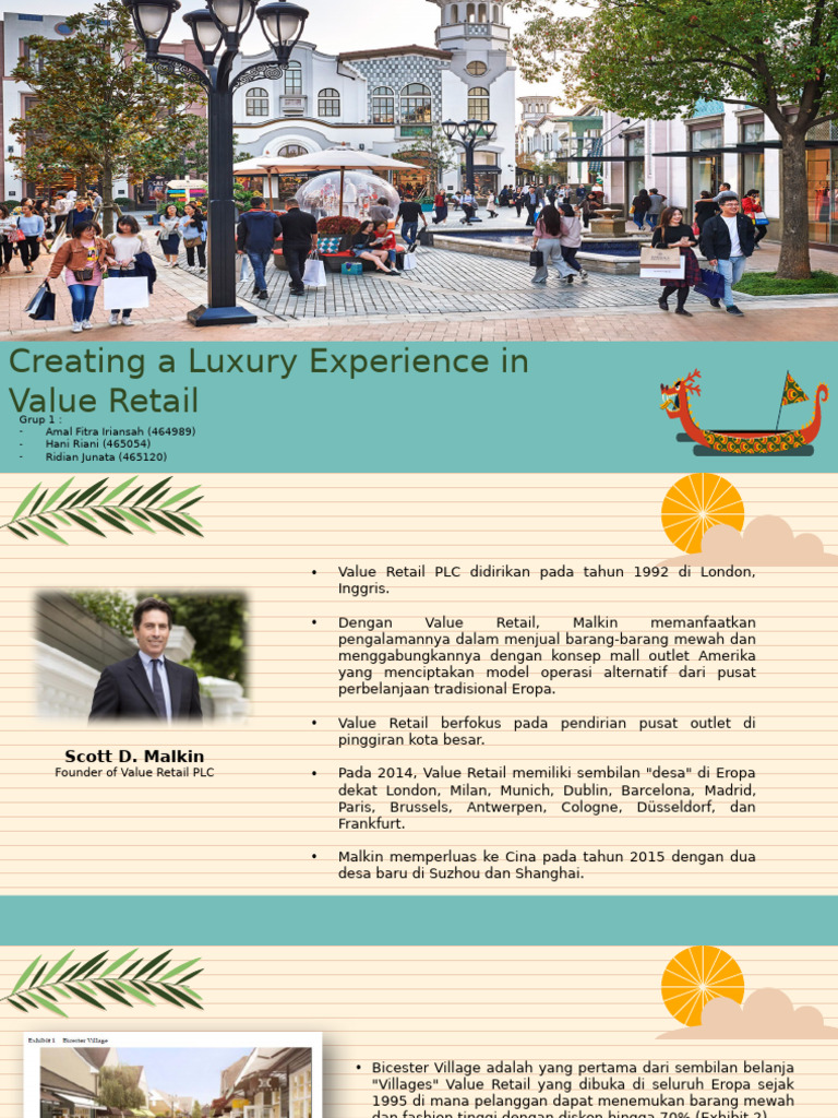 GM - CASE 7 - Creating A Luxury Experience in Value Retail - Grup 1 (Amal Hani Ridian) | PDF