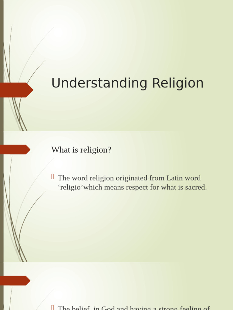 Understanding Religion | PDF | Monotheism | Noble Eightfold Path