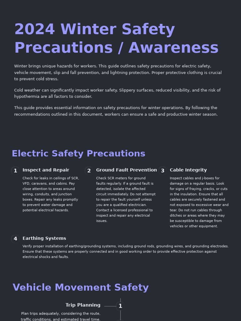 2024 Winter Safety Precautions Awareness - 110300 | PDF | Lightning ...