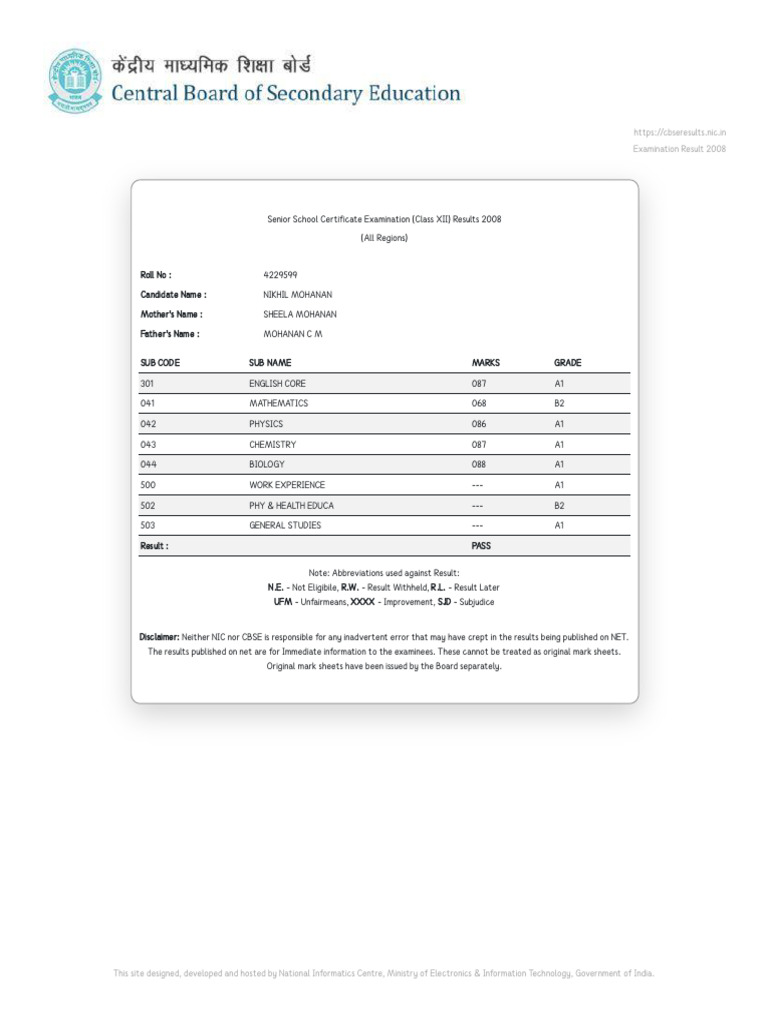 CBSE 12th Result - CBSEResultArchive | PDF | Adolescence | Qualifications