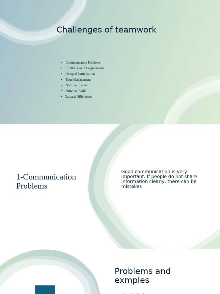 Challenges of Teamwork (Enregistrement Automatique) | PDF ...