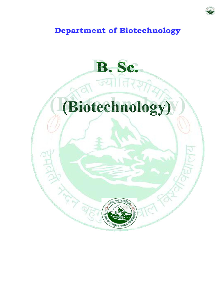 B.SC - (Biotechnology) Revised Syllabus-Effective From July 2020 | PDF ...