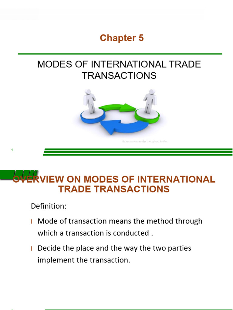 International Trade Transaction Modes | PDF | Auction | Option (Finance)