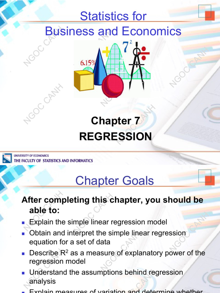 Chapter 7 REGRESSION Ver 3 | PDF | Linear Regression | Errors And Residuals