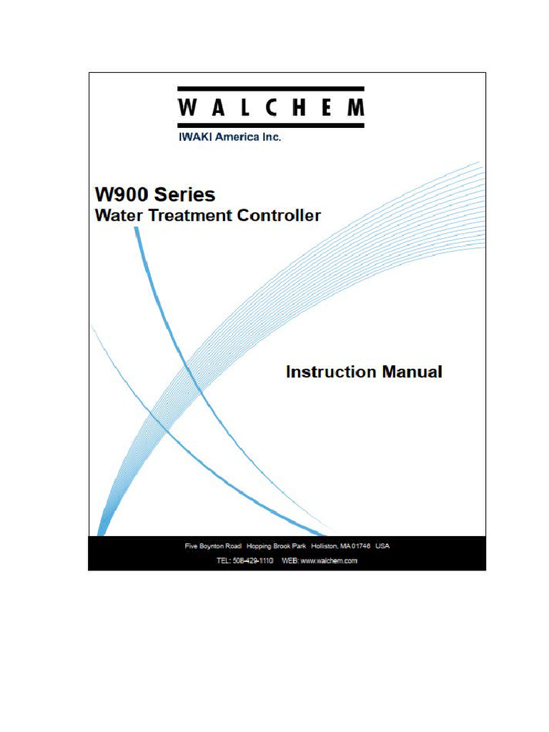 Giới thiệu về Bộ điều khiển Walchem W900 Series | PDF