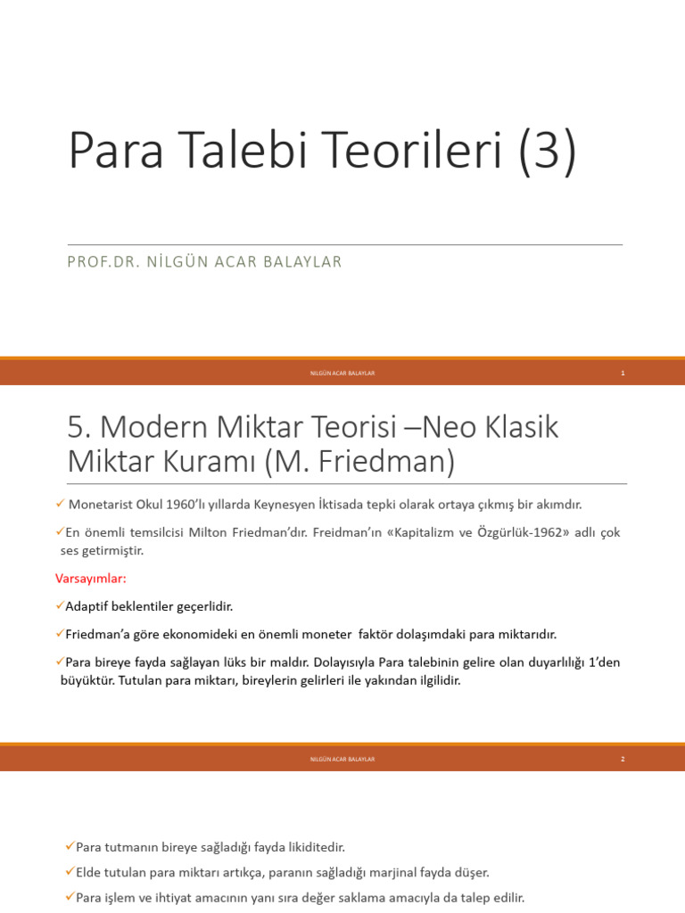 Para Talebi Teorileri _3_ Dosya 6 | PDF