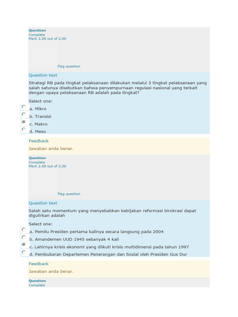 2.ujian Roadmap Dan Penerapan RB | PDF