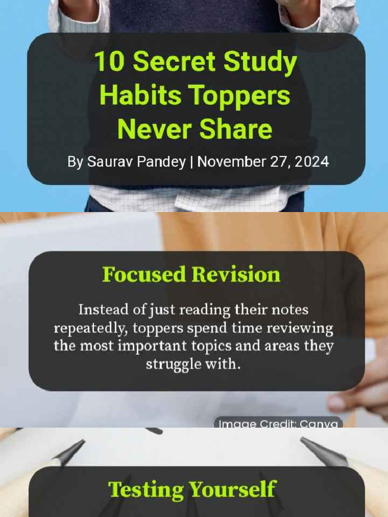 10screate Study Habits | PDF