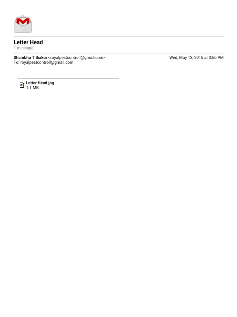 Gmail - Letter Head | PDF