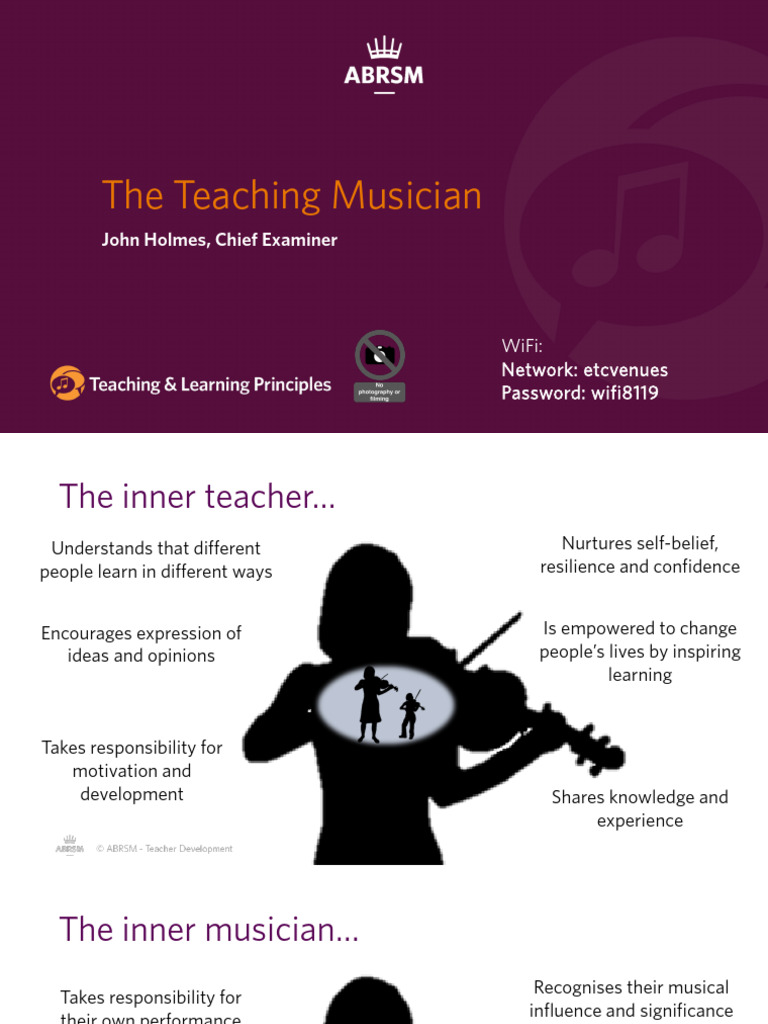 The Teaching Musician Guide | PDF