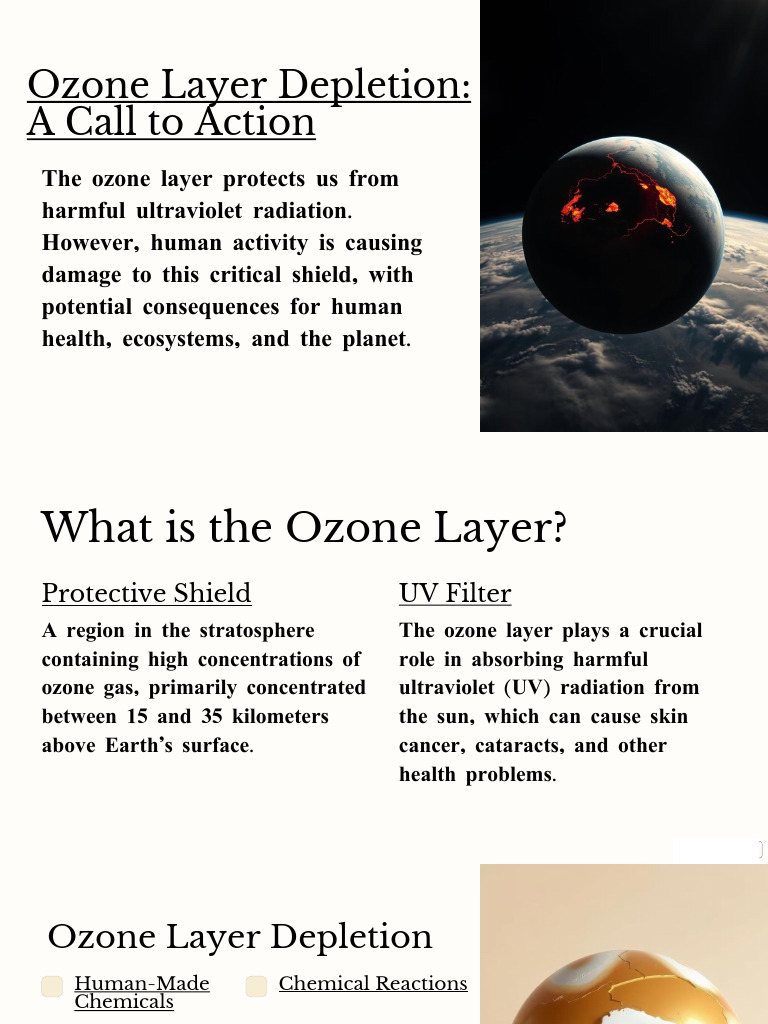 Ozone Layer Depletion Solutions | PDF | Ozone Depletion ...