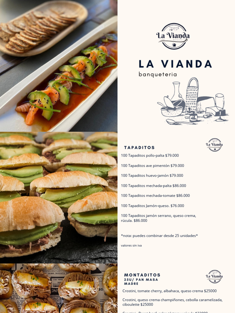 Catalogo La Vianda Actualizado | PDF | Cocina occidental | Cocina