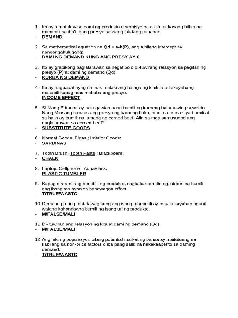 AP Reviewer 2nd Quarter | PDF