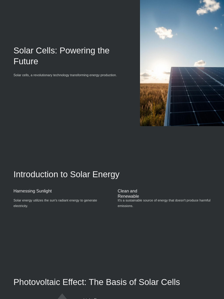 Solar Cells Powering The Future 1 Pdf Solar Cell Solar Power
