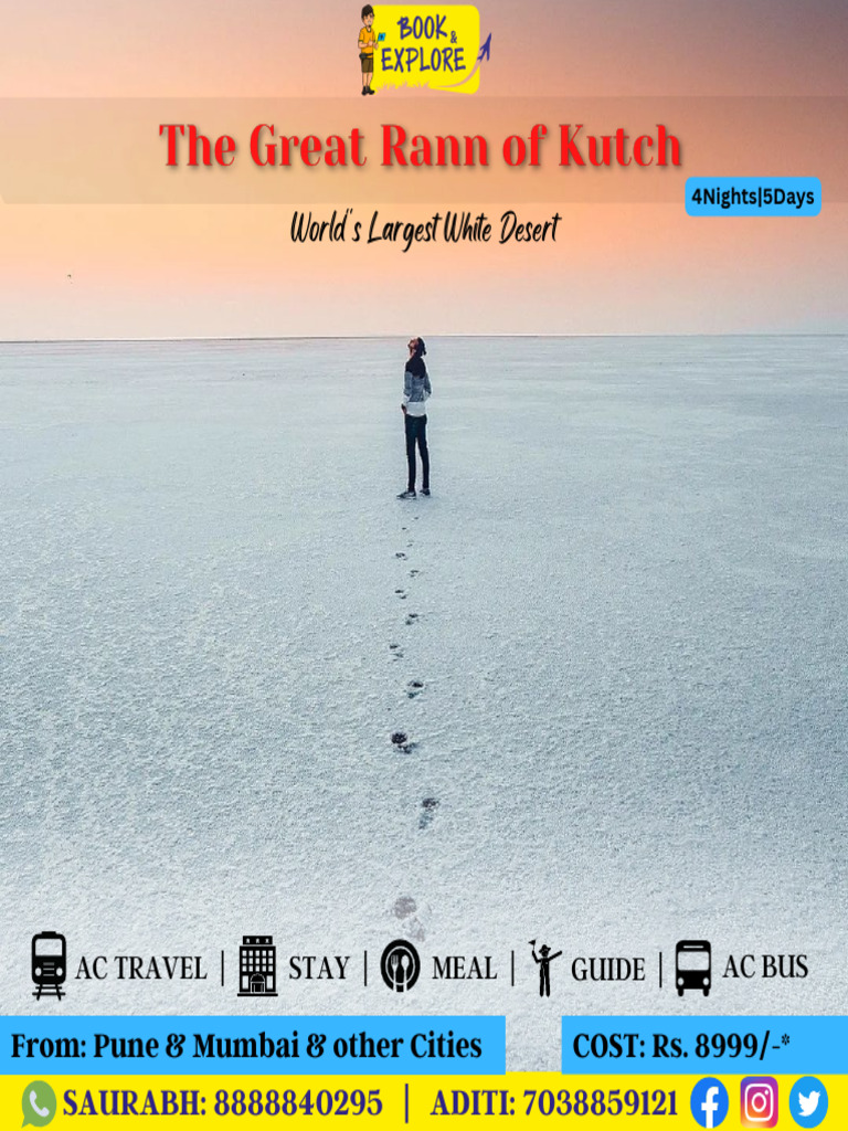 Backpacking Rann of Kutch Itinerary 2023 - 2024 | PDF