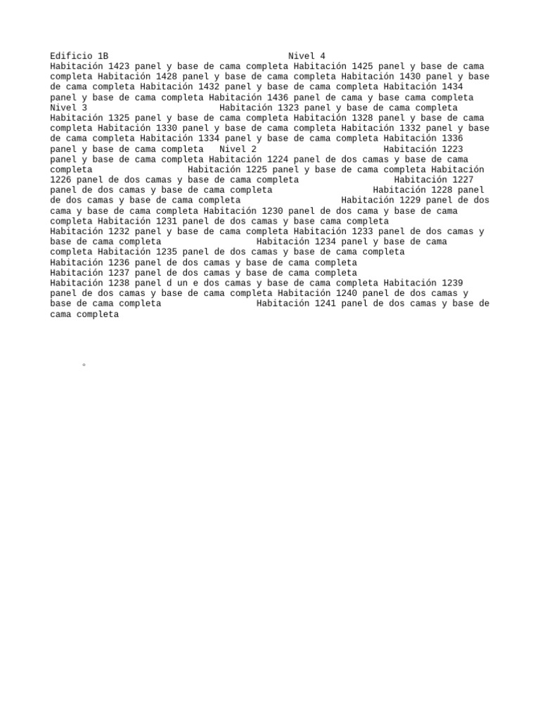 Edificio 1B Nivel 4 Habit | PDF