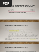 Sources of International Law Note | PDF | International Law | Treaty