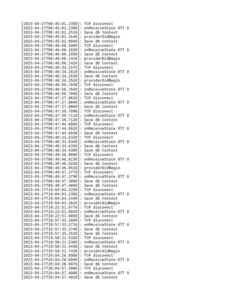 Logfile 0 | PDF | Transmission Control Protocol | Computer Networking