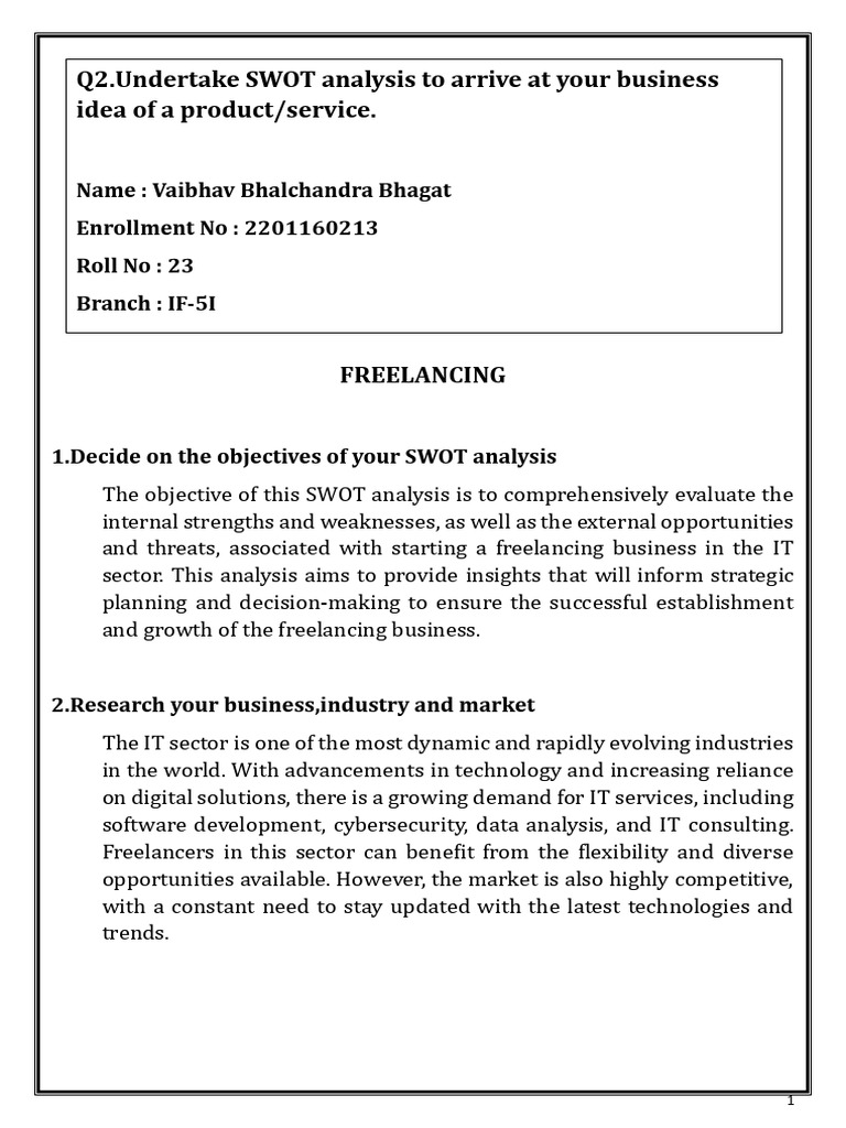 EDE Practical 2 | PDF | Pricing | Swot Analysis