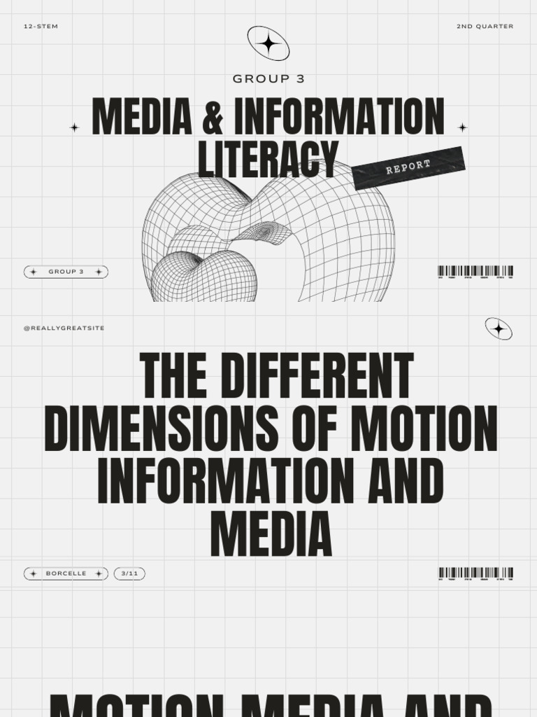 Different Dimensions of Motion Information and Media - 20241201 ...