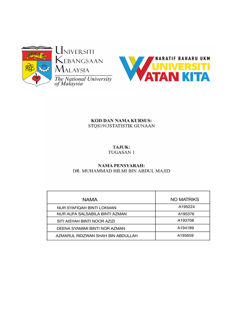 Complete Assignment Statistics 1 Pdf