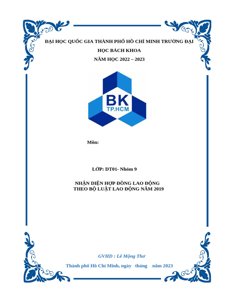 DT01- Nhóm 9 - Chủ đề 1 | PDF