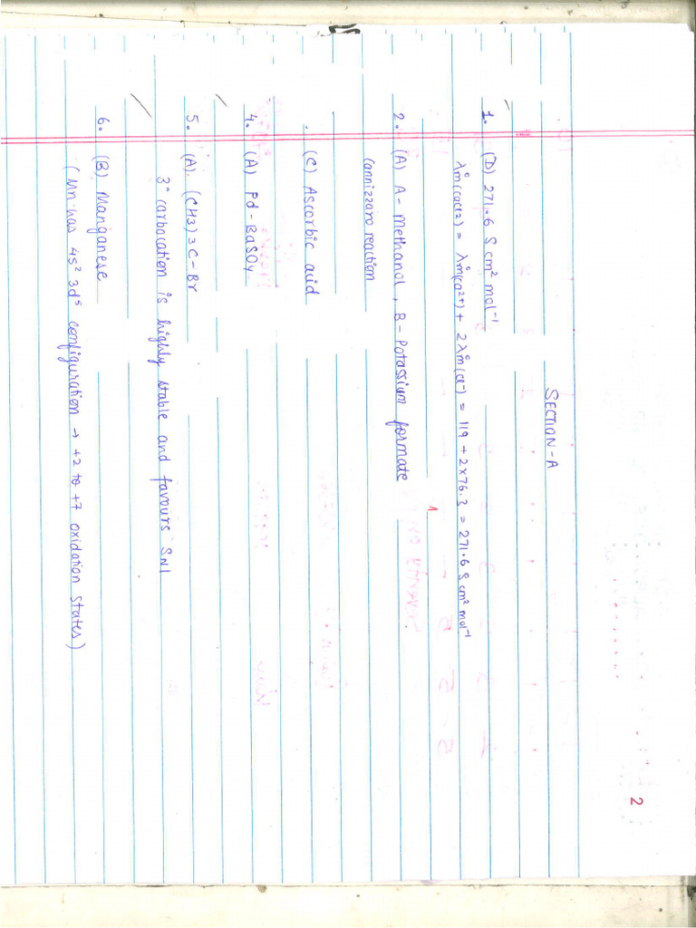 Topper's Sheet Chemistry 12th | PDF