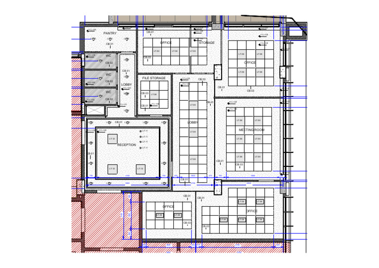 Kap PRD Ifc Id RCP FF 0300 RCP First Floor Plan Part 3 Office 4 Model | PDF