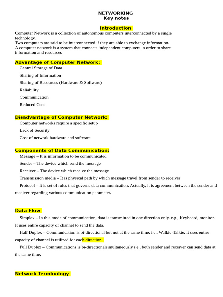 Networks Concepts | PDF | Computer Network | World Wide Web